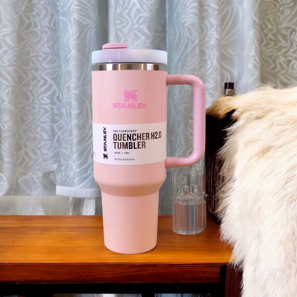 Stanley Quencher 40OZ Tumbler Light Pink – The Gadgets Gallery